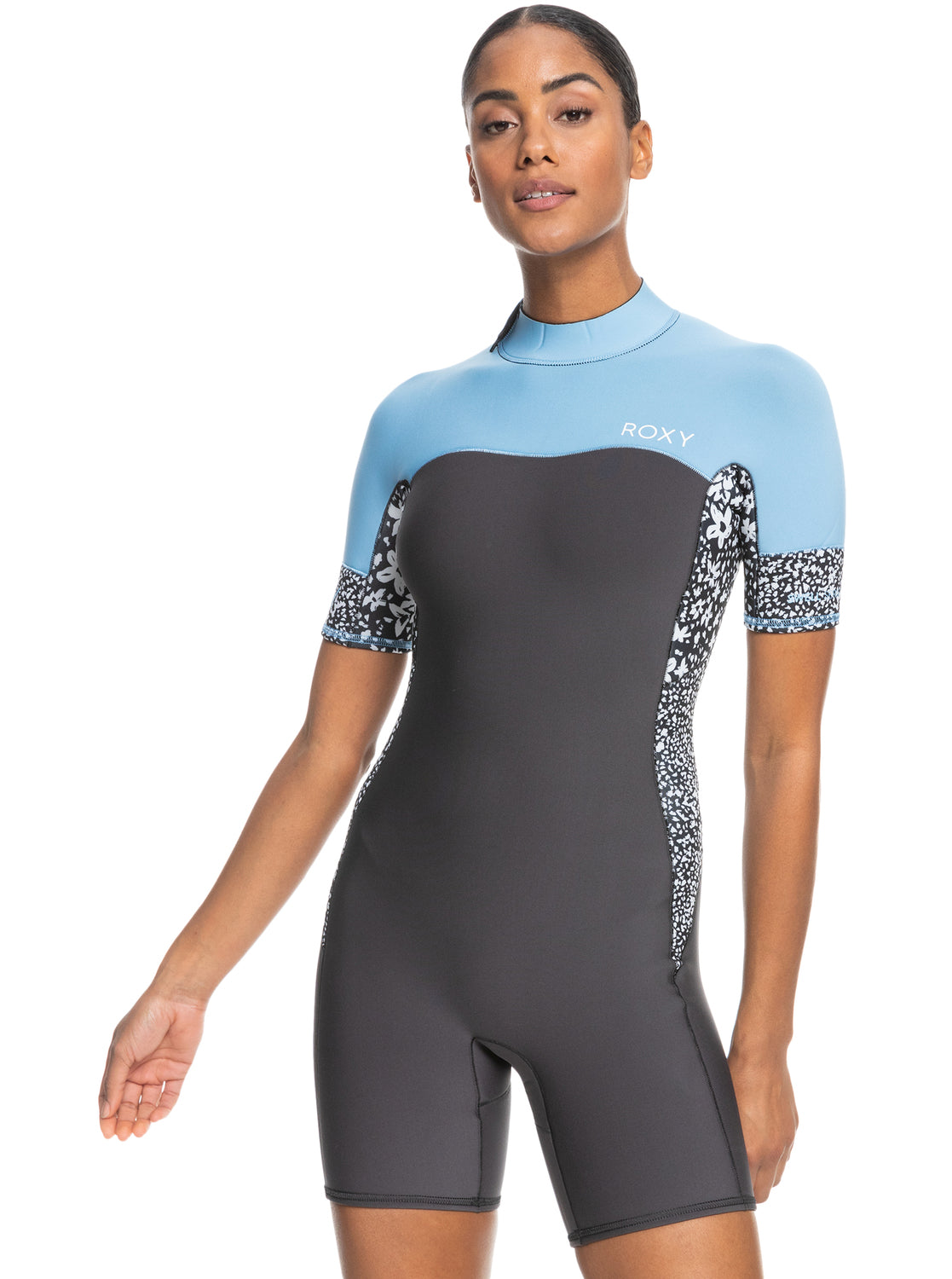 ROXY Womens 2mm Swell Series Short Sleeve Back Zip Springsuit – Sanbah ...