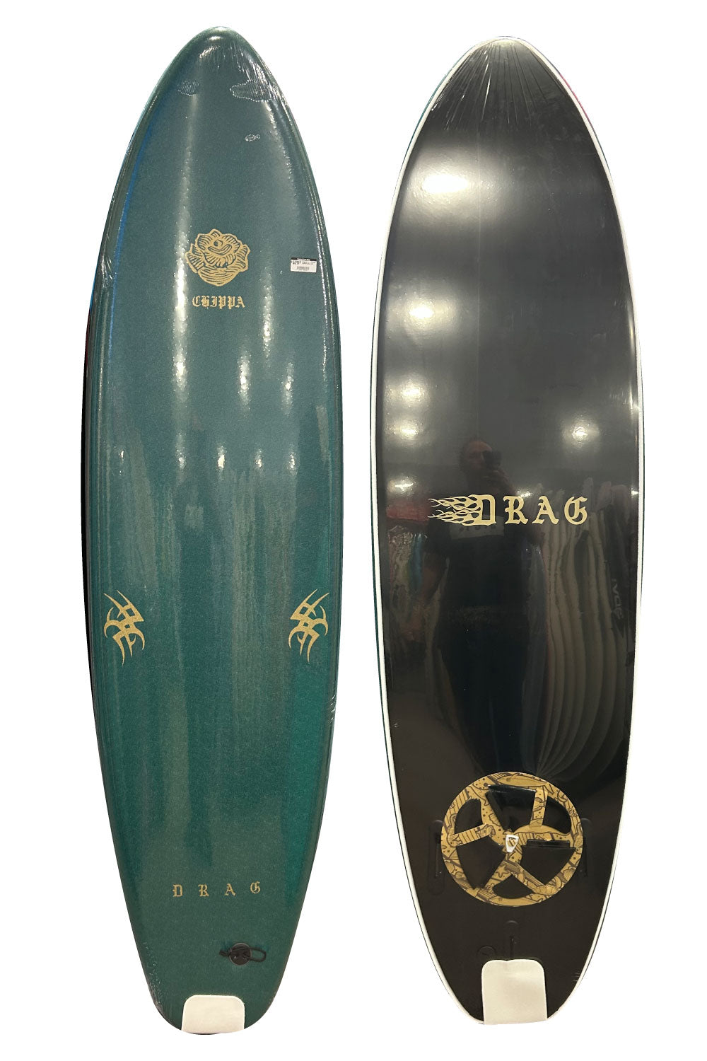 Drag Board Co Dart 6’6 Thruster Softboard - Comes with fins